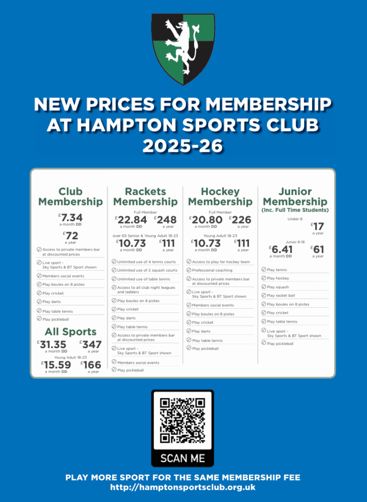 Sports Membership - Hampton in Arden Sports Club