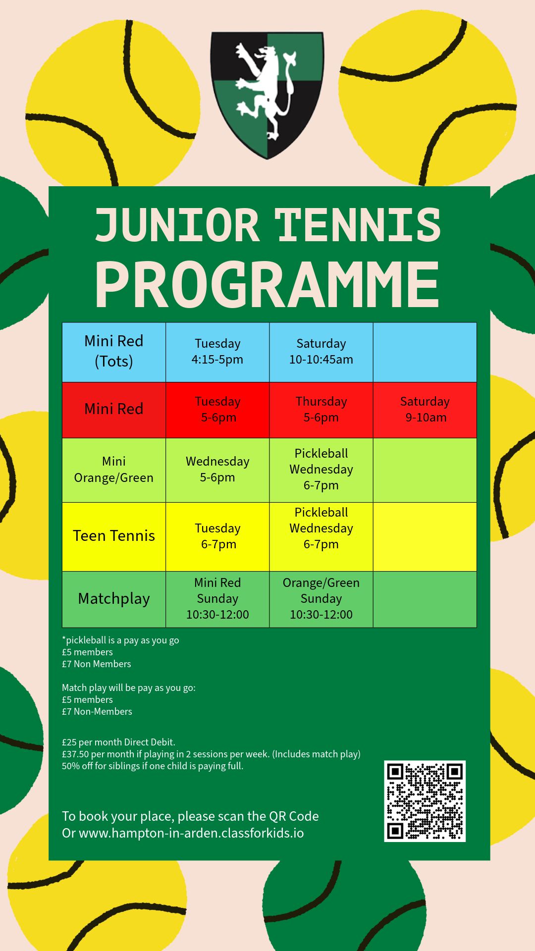 Coaching Programme - Hampton in Arden Sports Club